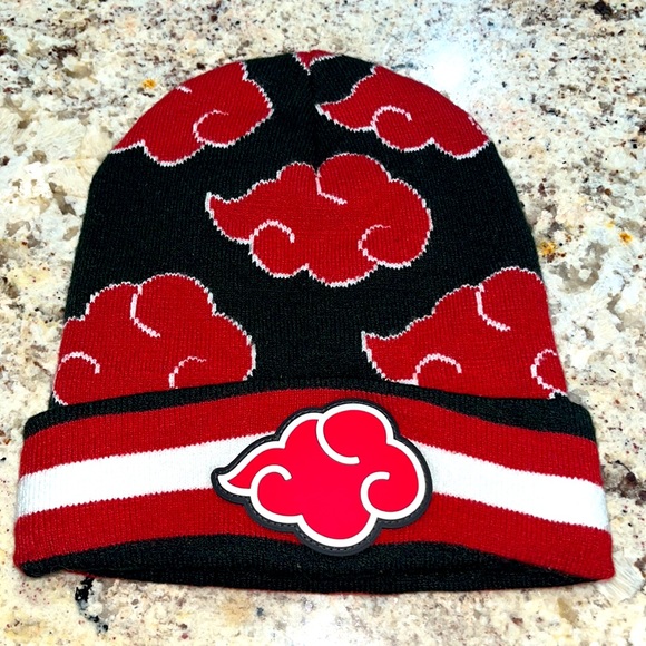Naruto | Accessories | Naruto Shippuden Akatsuki Cloud Stripe Beanie ...